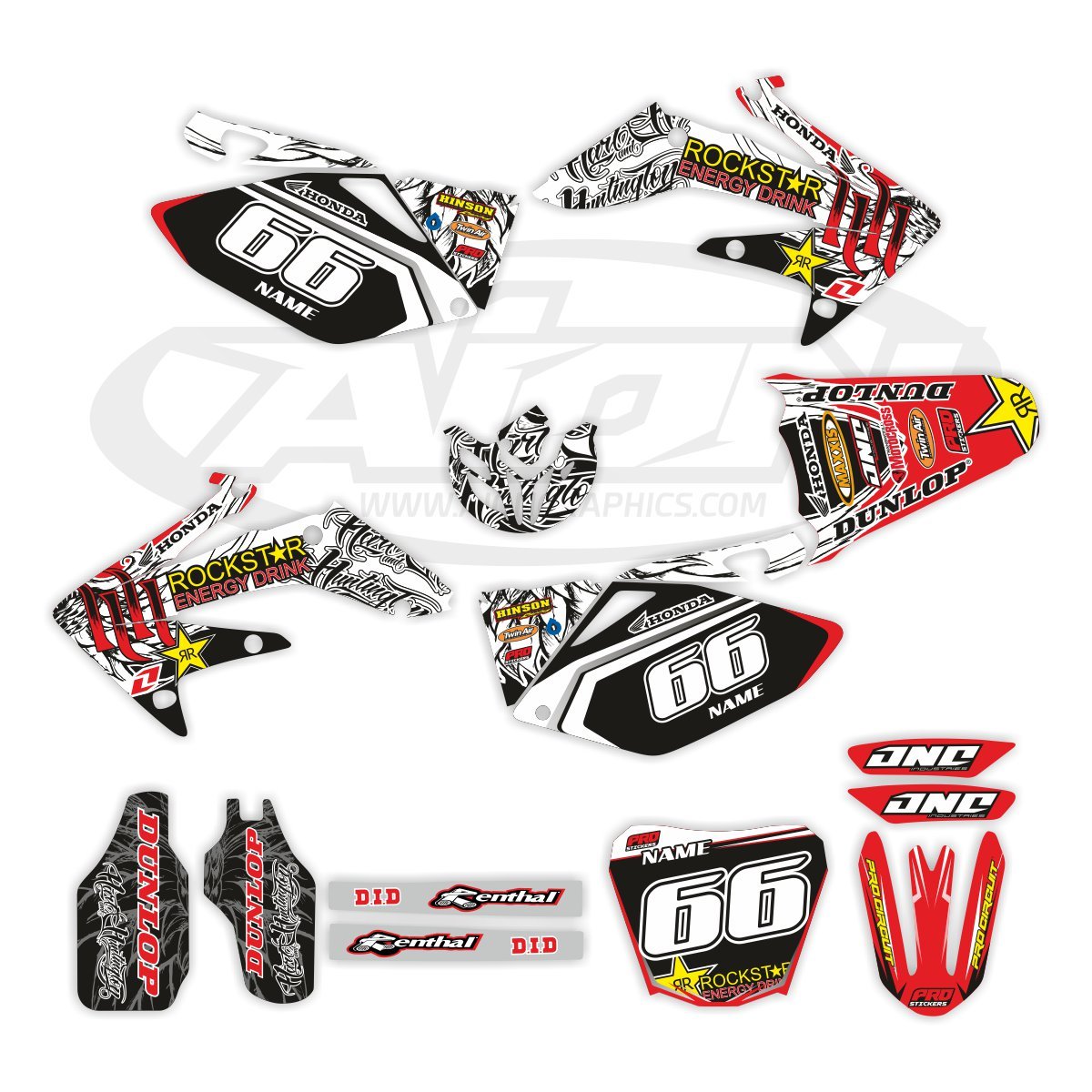 Honda Graphics Kit for a 2006-2007 CRF 250cc dirt bike models