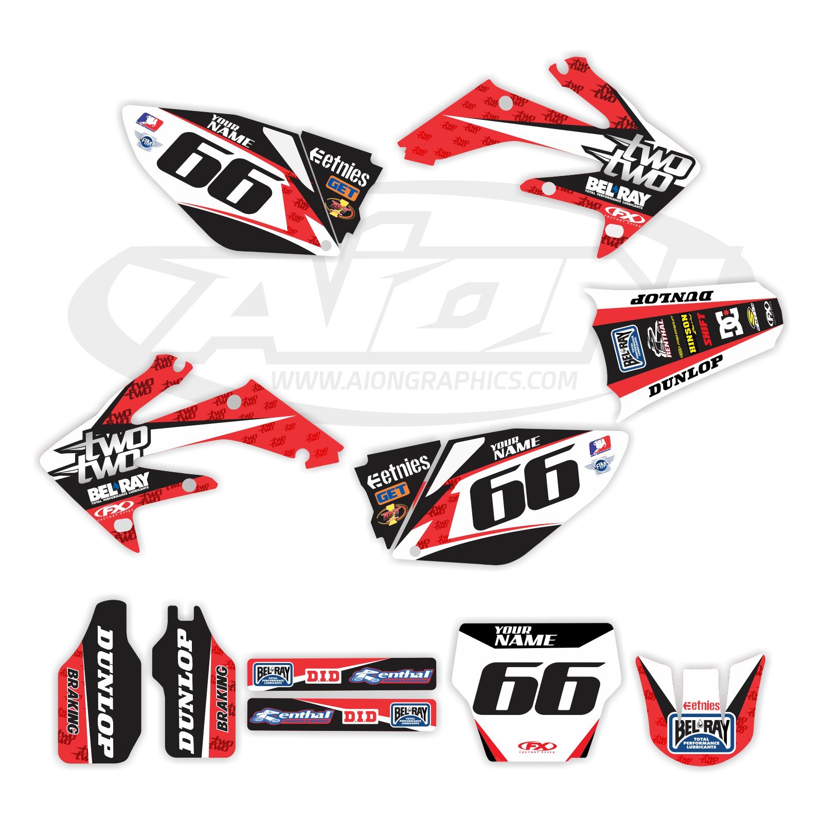 Honda Graphics Kit for a 2006-2007 CRF 250cc dirt bike models
