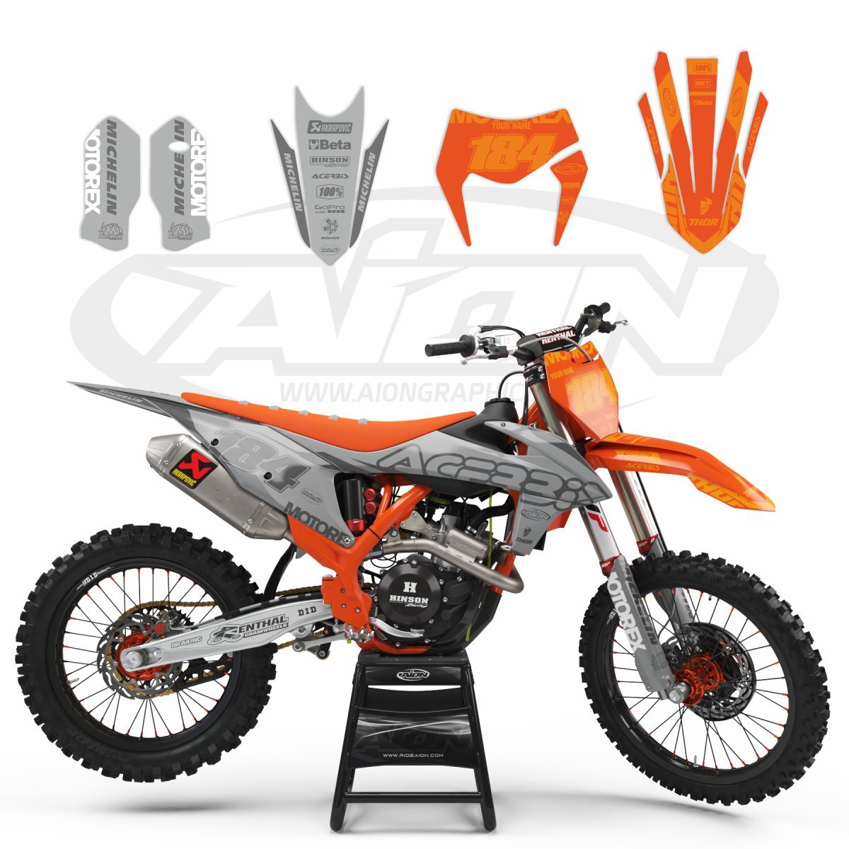 KTM Graphics Kit for a 2020-2021 EXC EXCF XCW XCFW models
