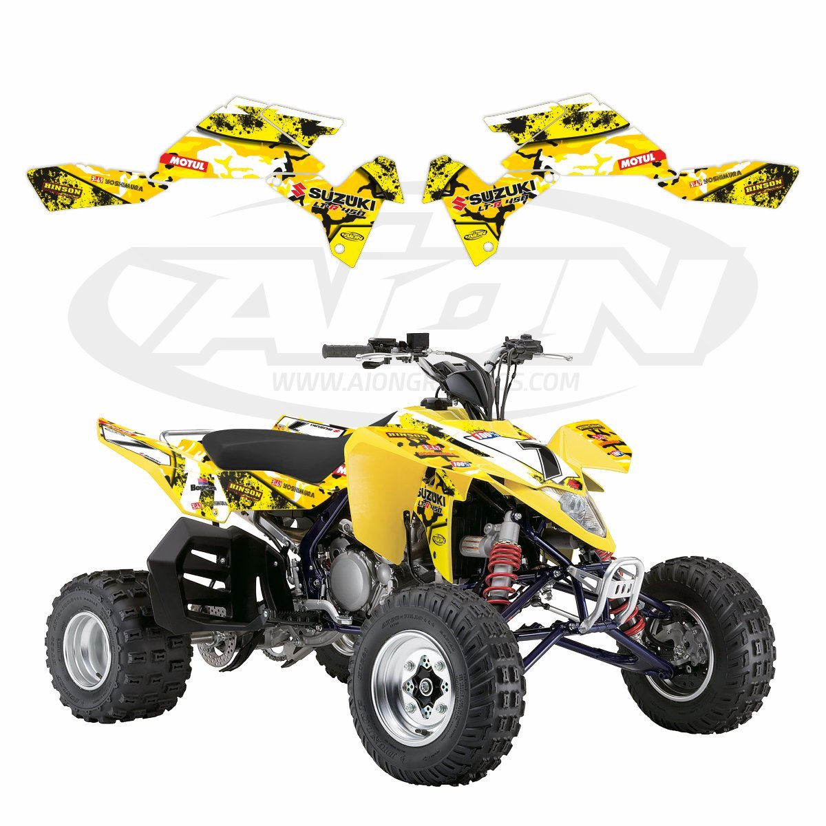 Suzuki Graphics kit for a LTR 450 R Quad bike - ATV Decals